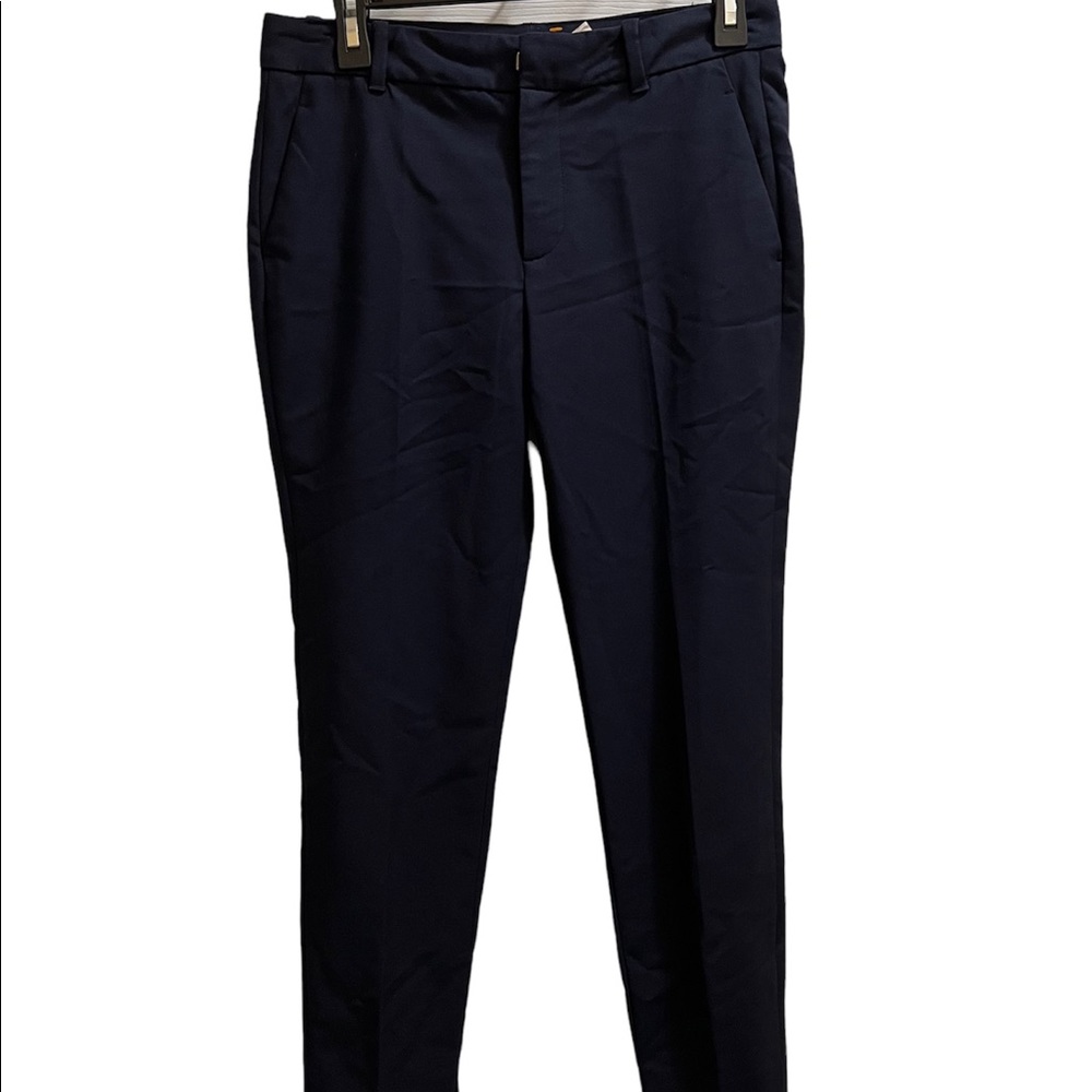 Zara Woman Navy Cropped Pants With Slit On End - Nice… - Gem
